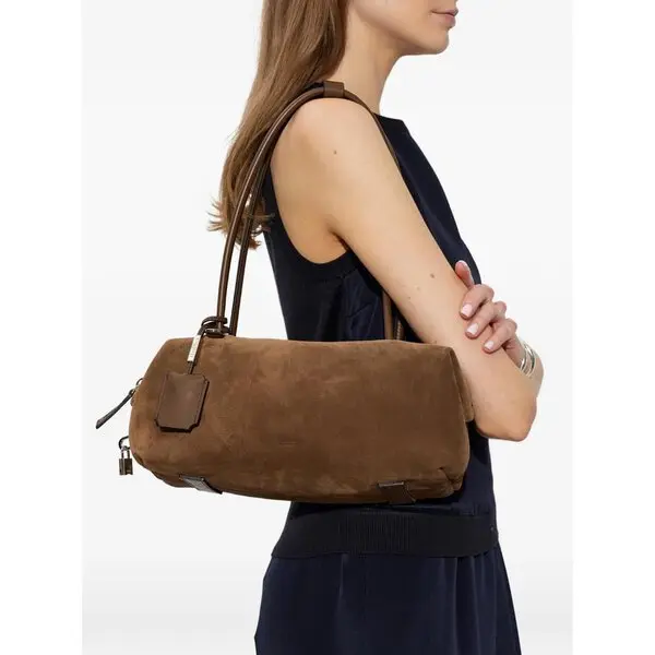 Max Mara Suede Tote Bag - Brown