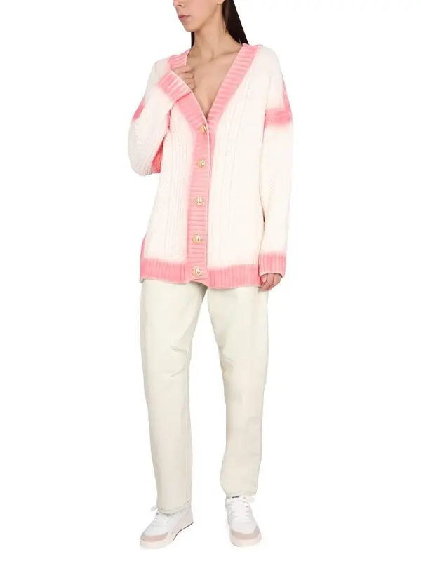 Palm Angels Patent Leather Effect Palm Cardigan