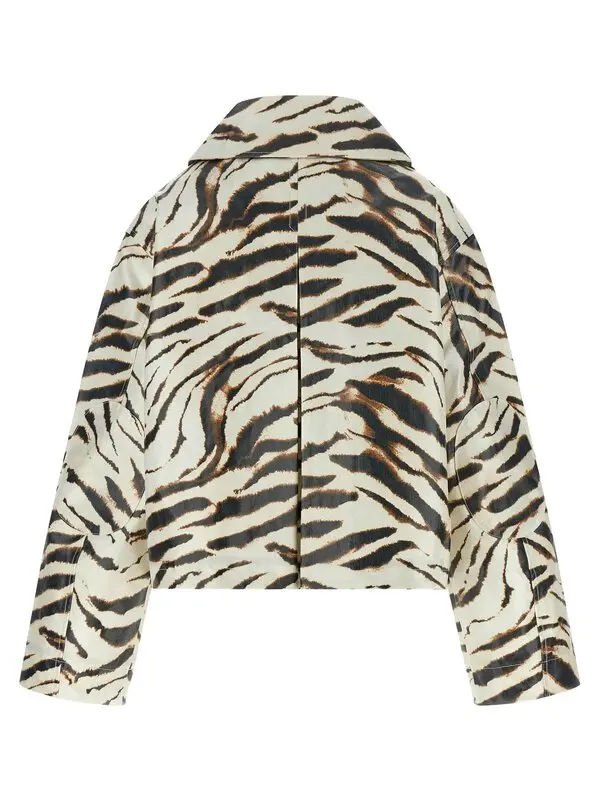 GANNI Laminated Fabric Jacket