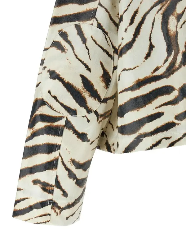 GANNI Laminated Fabric Jacket