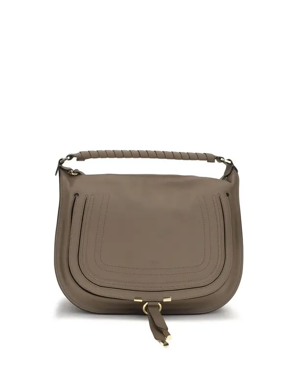Chloé Marcie Shoulder Bag - Cream