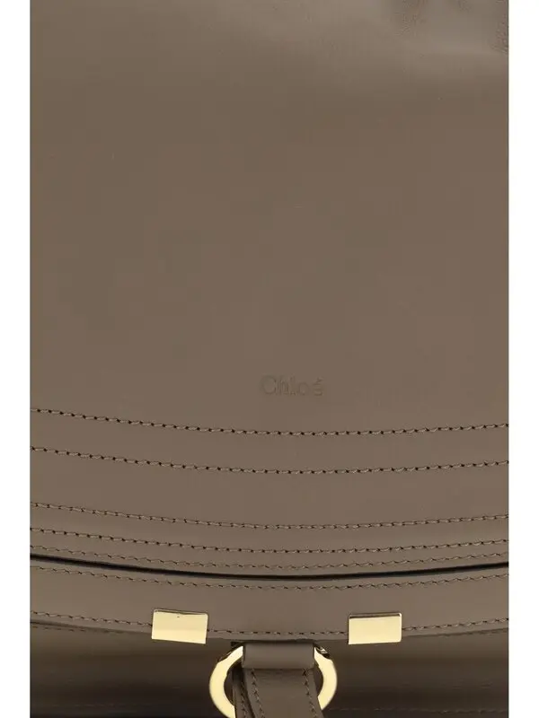 Chloé Marcie Shoulder Bag - Cream