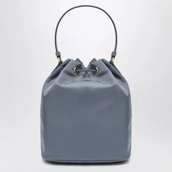 Prada Duet Bucket Bag In Aviator Re-nylon - Blue