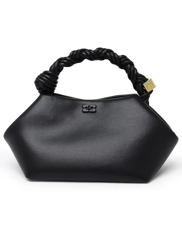 GANNI Bou' Bag In Recycled Leather - Black