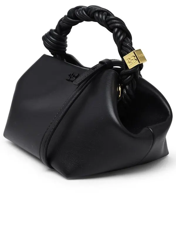 GANNI Bou' Bag In Recycled Leather - Black