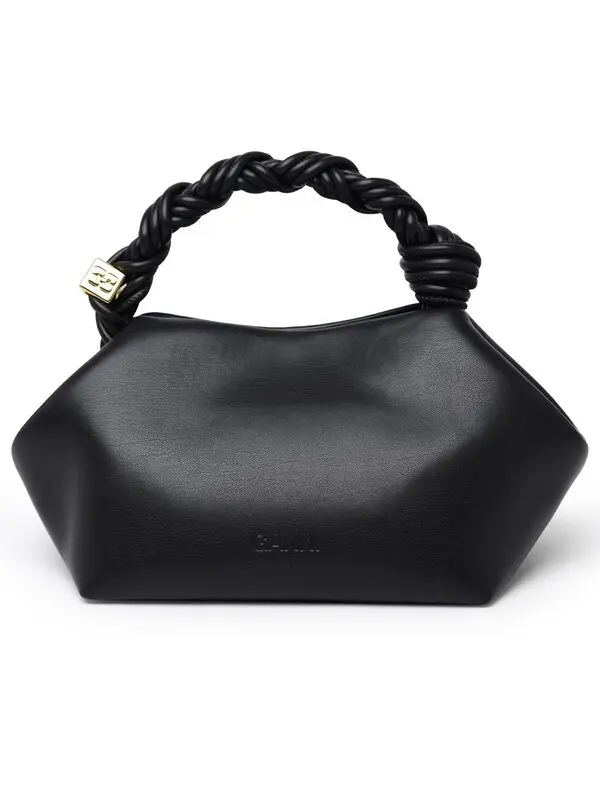 GANNI Bou' Bag In Recycled Leather - Black