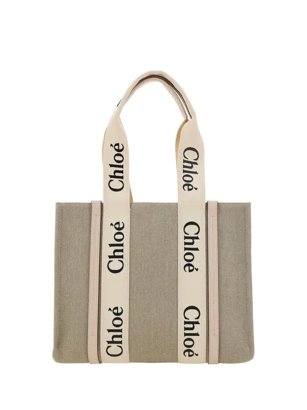 Chloé Woody Canvas Shoulder Bag