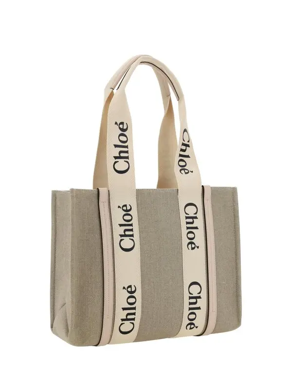 Chloé Woody Canvas Shoulder Bag