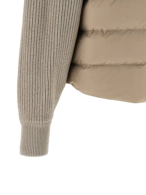 Brunello Cucinelli Shiny Flap Detail' Down Jacket