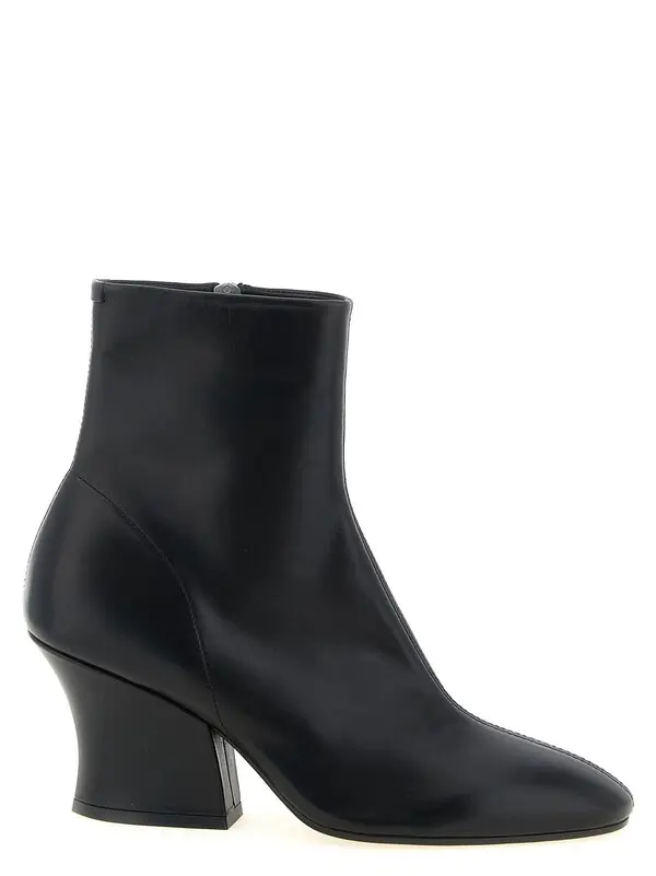 JIL SANDER Lune Ankle Boots - Black