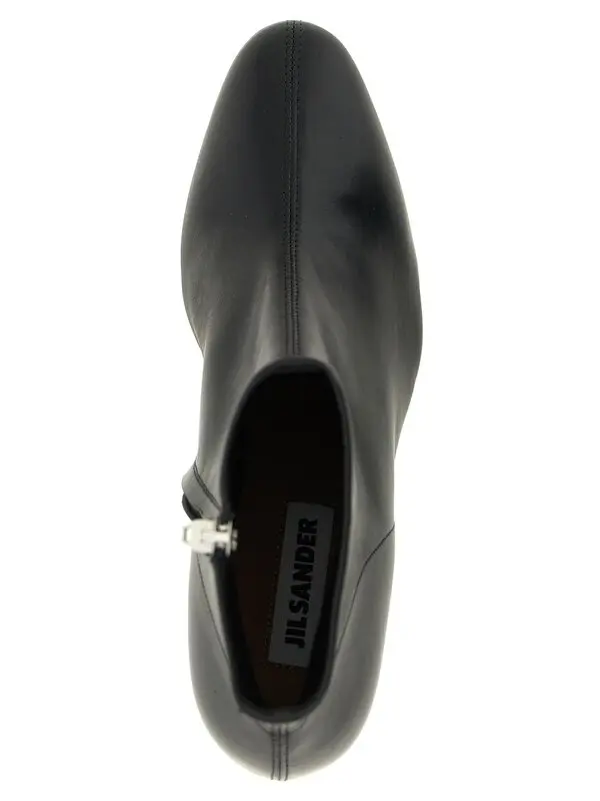 JIL SANDER Lune Ankle Boots - Black