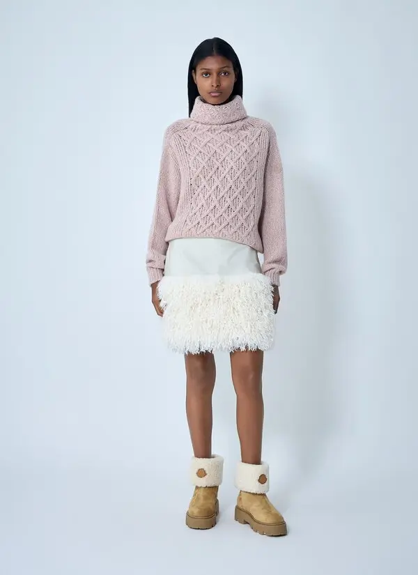 Moncler Wool-blend Cable Knit Sweater