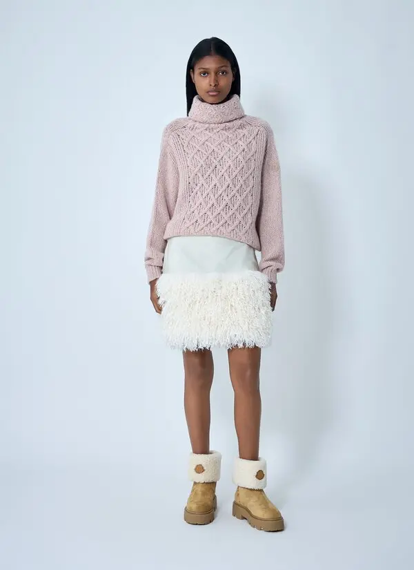 Moncler Wool-blend Cable Knit Sweater