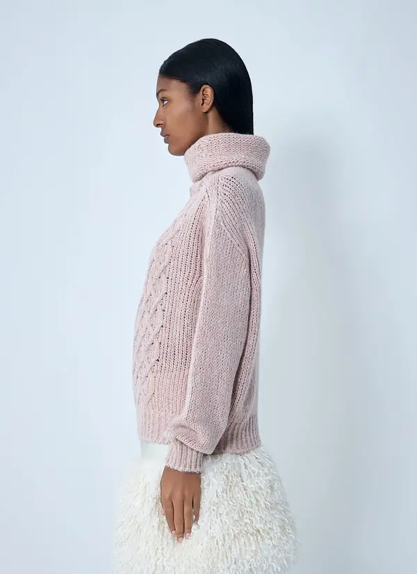 Moncler Wool-blend Cable Knit Sweater