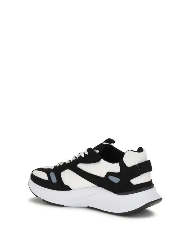 Valentino Garavani Suede And Mesh Sneakers - Multicolor