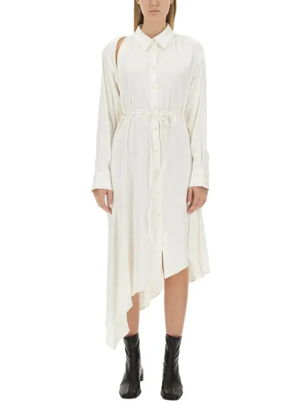 Acne Studios Satin Chemisier Dress