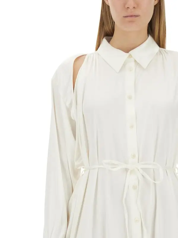 Acne Studios Satin Chemisier Dress