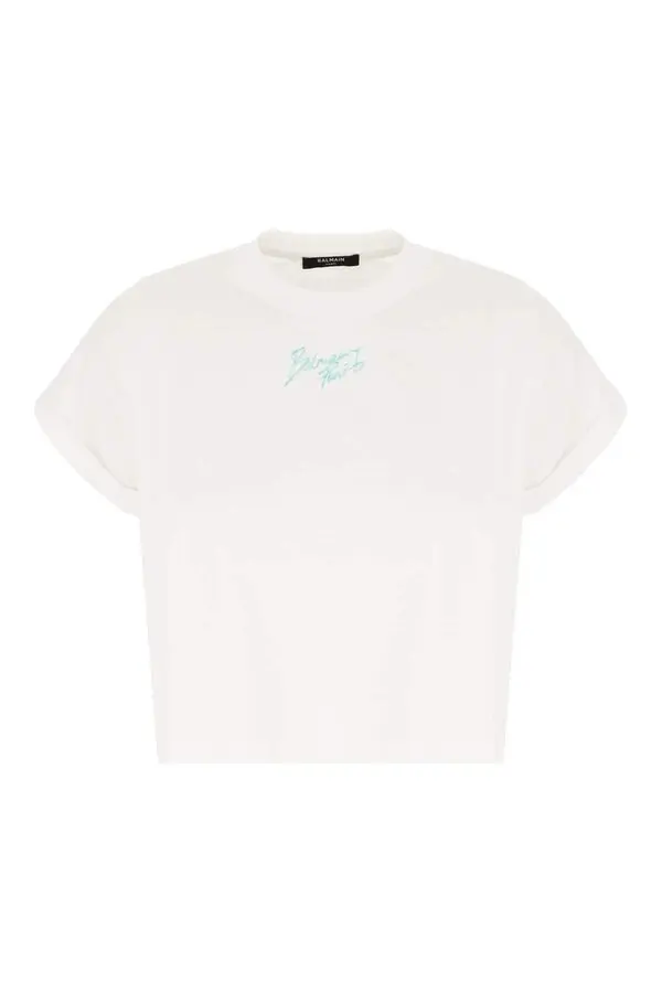 Balmain Logo Print T-shirt - Multicolor
