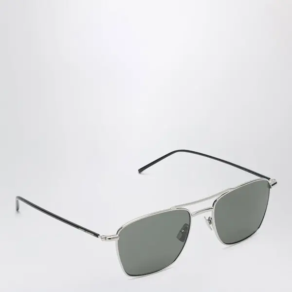 Saint Laurent Rectangular Metal Sunglasses