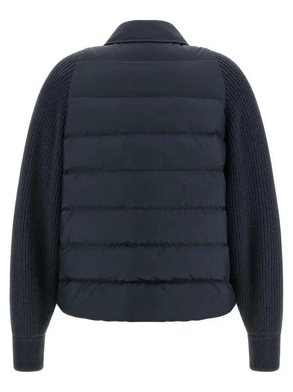 Brunello Cucinelli Shiny Flap Detail' Down Jacket