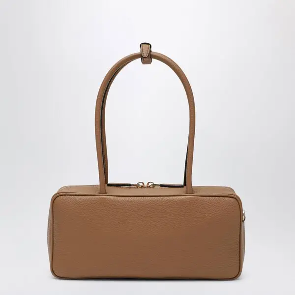 Prada Medium Caramel-colored Leather Top-handle Bag - Brown