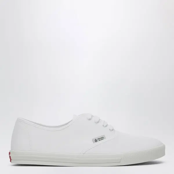 Prada Drill Fabric Sneakers - White