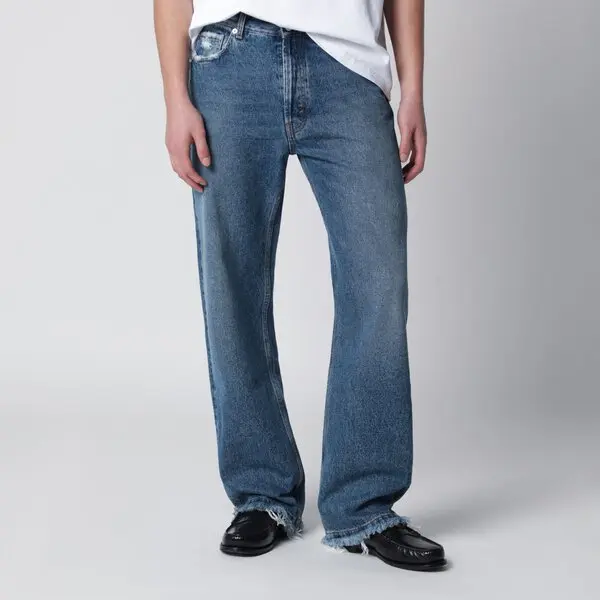 Séfr Frayed Cut Jeans With Fringed Pockets