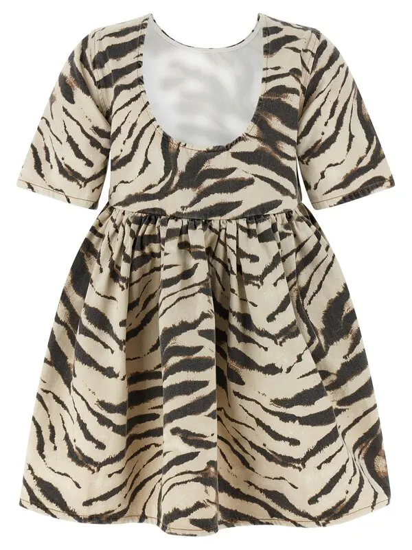 GANNI Zebra Denim' Dress
