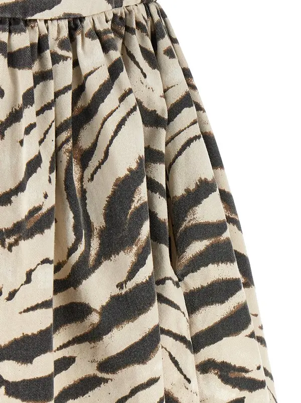 GANNI Zebra Denim' Dress