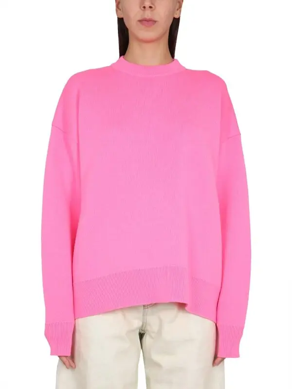 Palm Angels Jersey With Palm Motif - Pink
