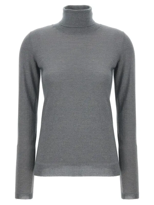 Brunello Cucinelli Sparkling' Turtleneck Sweater - Gray