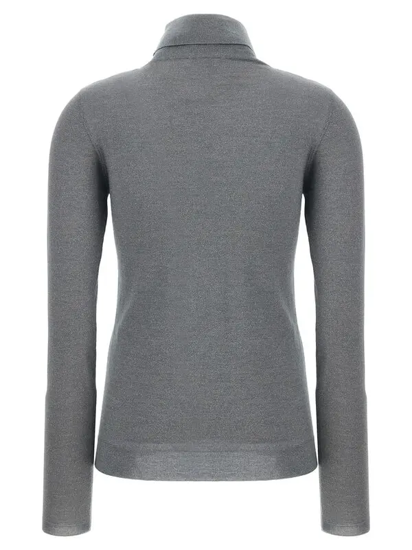 Brunello Cucinelli Sparkling' Turtleneck Sweater - Gray