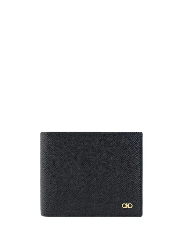 FERRAGAMO Leather Wallet - Black