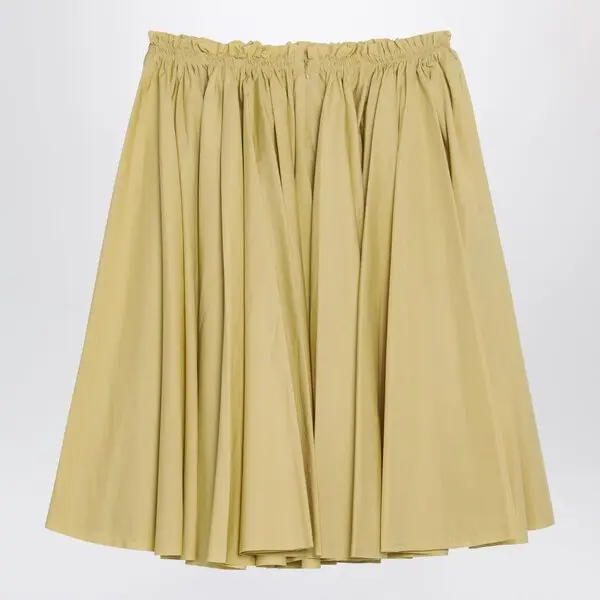 AMI Paris Jaune Pastel Cotton Skirt - Yellow