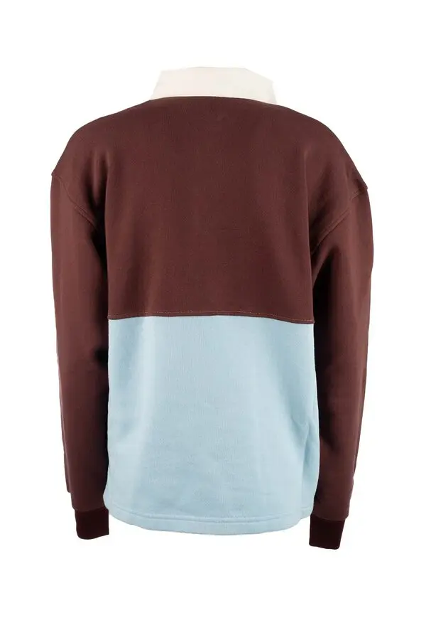 Prada Color Block Collared Sweatshirt - Multicolor