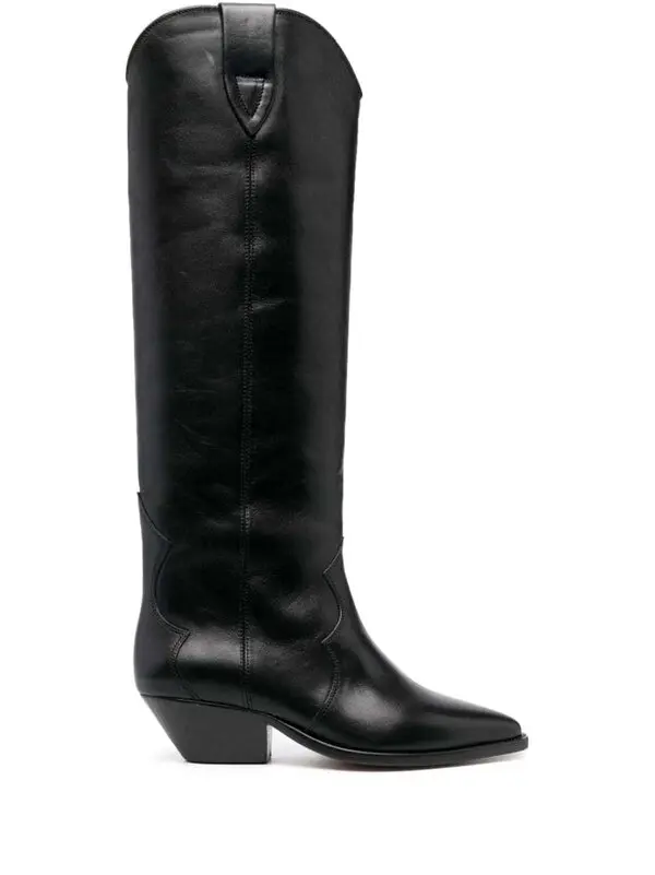 Isabel Marant Étoile Calf Leather Denvee Boots - Black