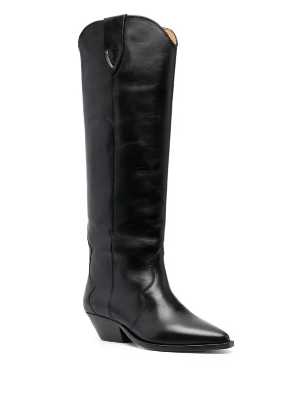Isabel Marant Étoile Calf Leather Denvee Boots - Black