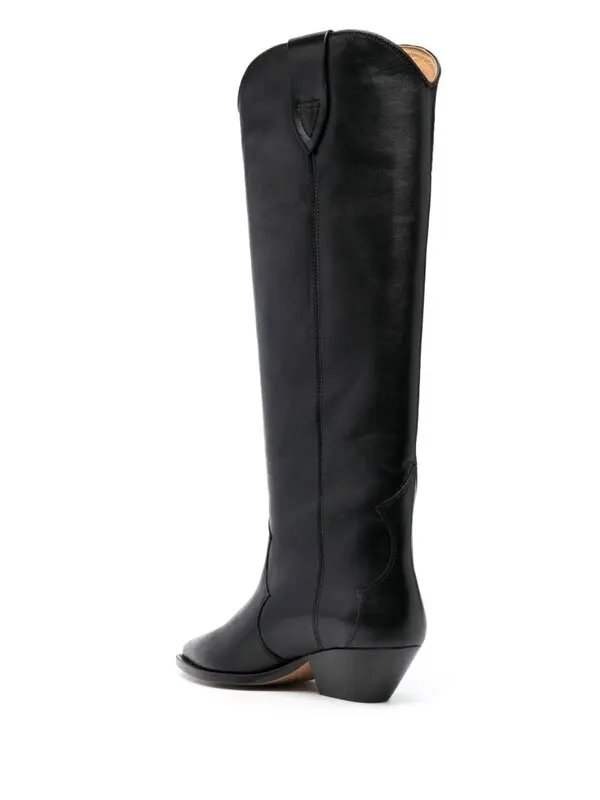 Isabel Marant Étoile Calf Leather Denvee Boots - Black