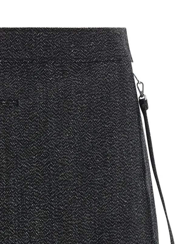 COURREGES Zipped Caviar Mini' Skirt