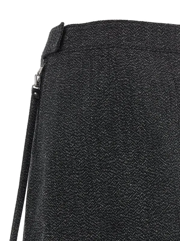 COURREGES Zipped Caviar Mini' Skirt