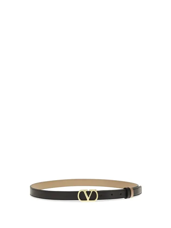 Valentino Garavani Vlogo Signature Belt - Black