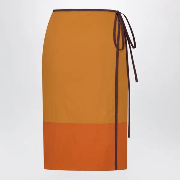 Saint Laurent Nylon Pencil Skirt - Yellow