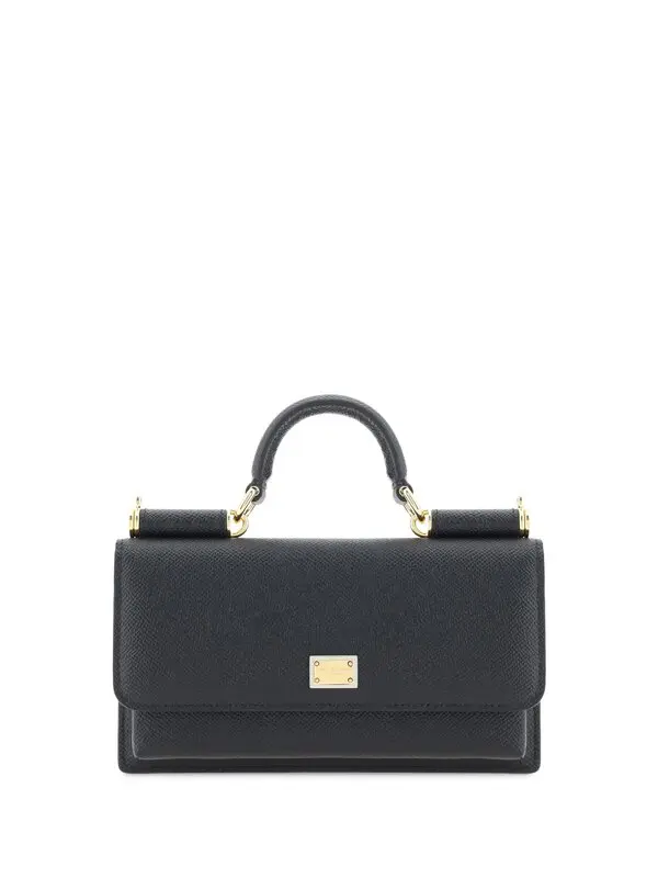 Dolce & Gabbana Micro Sicily Shoulder Bag - Black