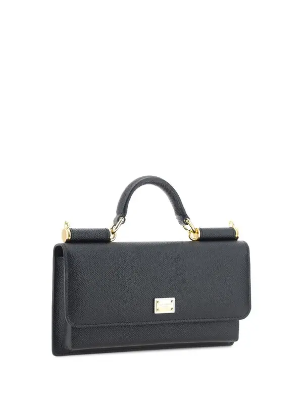 Dolce & Gabbana Micro Sicily Shoulder Bag - Black