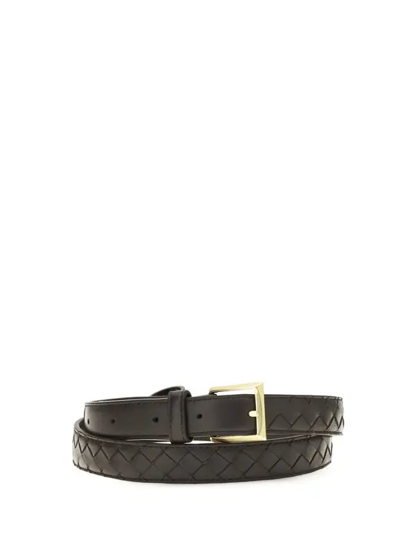 Bottega Veneta Intrecciato Belt - Brown
