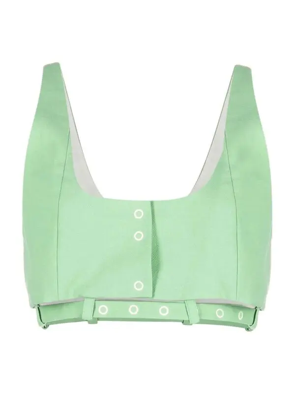 GANNI Crop Top - Green