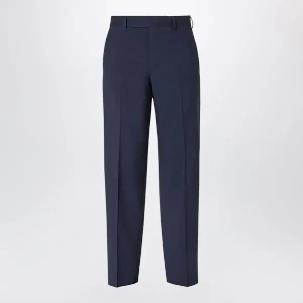 Fendi Dark Wool Canvas Trousers