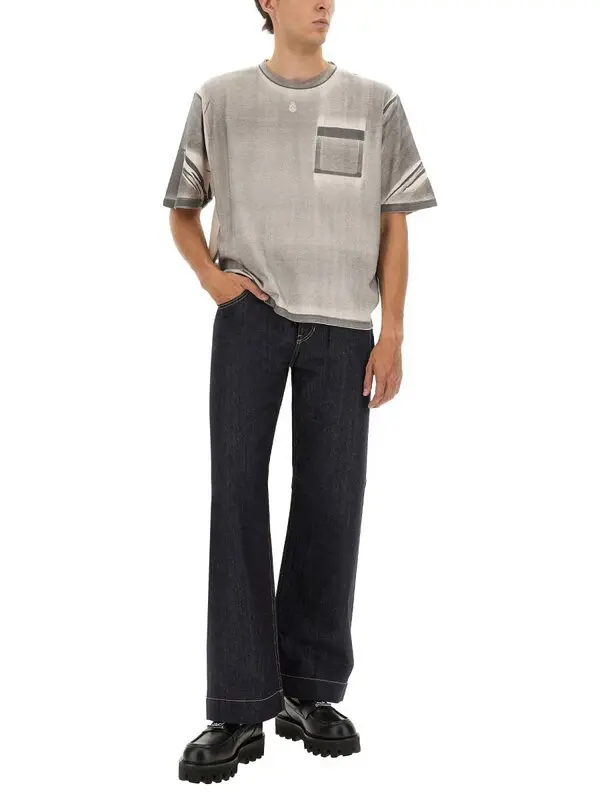 Alexander McQueen Cropped T-shirt - Gray