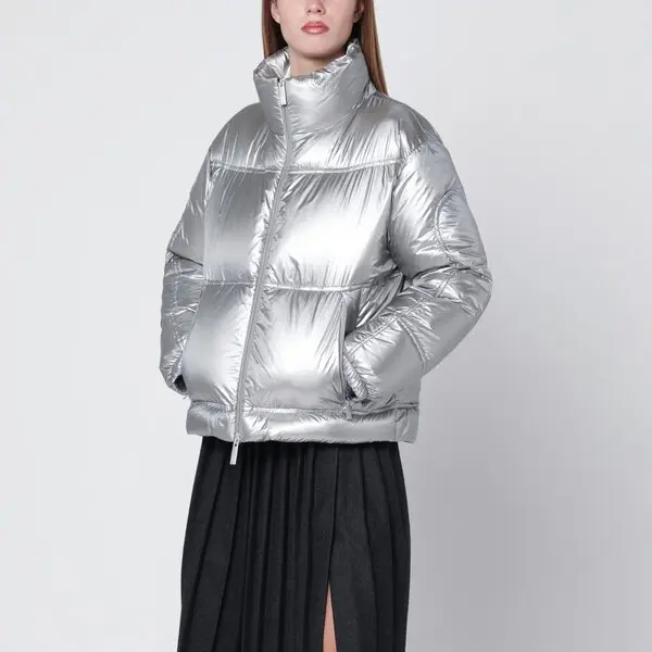 Herno Metallic Shield Jacket - Silver