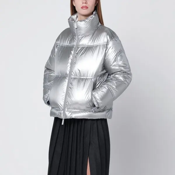 Herno Metallic Shield Jacket - Silver